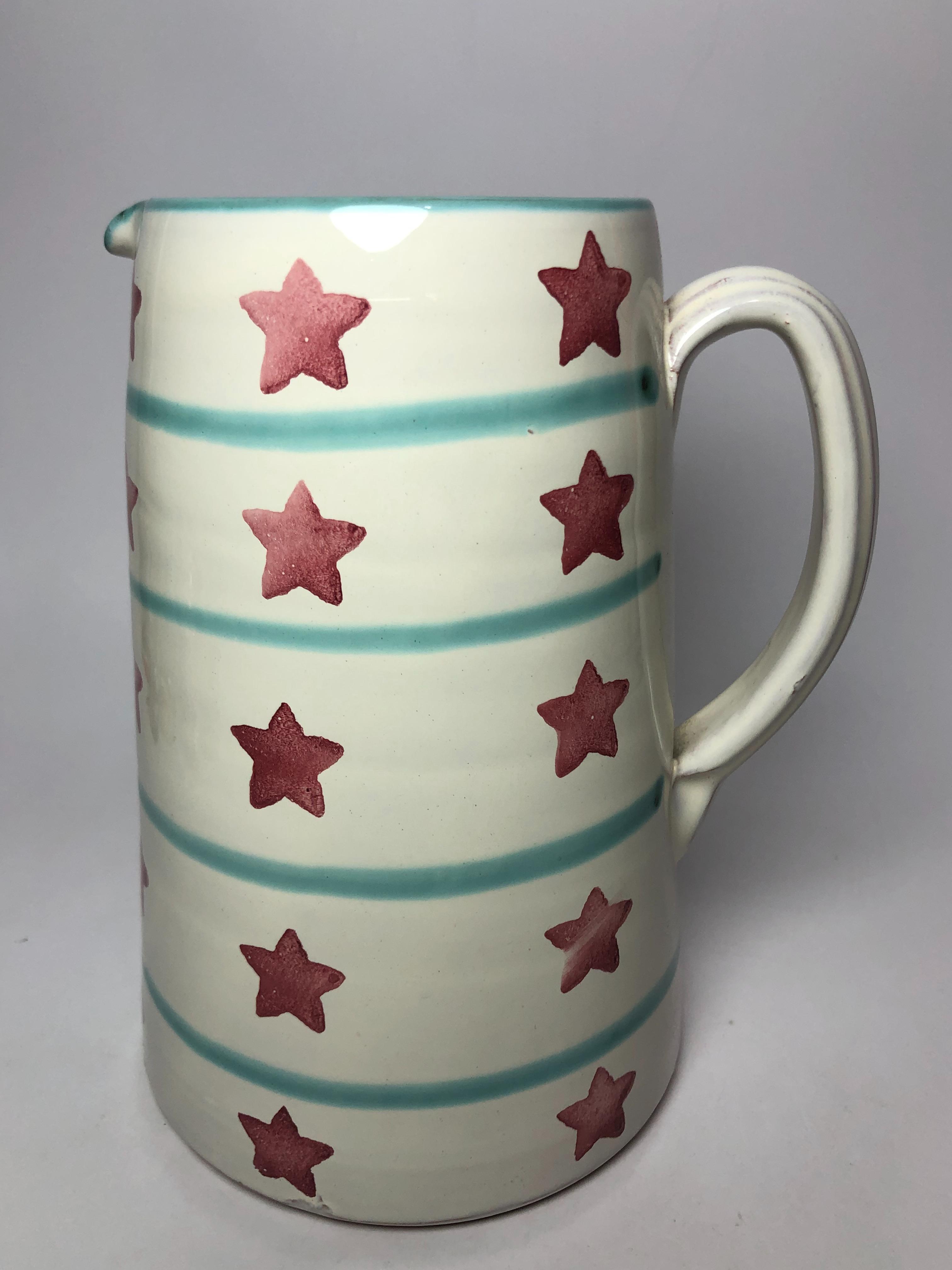 Vintage Ceramiche Nicola Fasano CNF Grottaglie Italy Stars Stripes ...