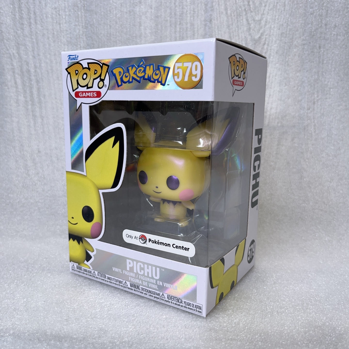 Funko Pop! Games Pokemon PICHU Pearlescent Pokemon Center Exclusive ...