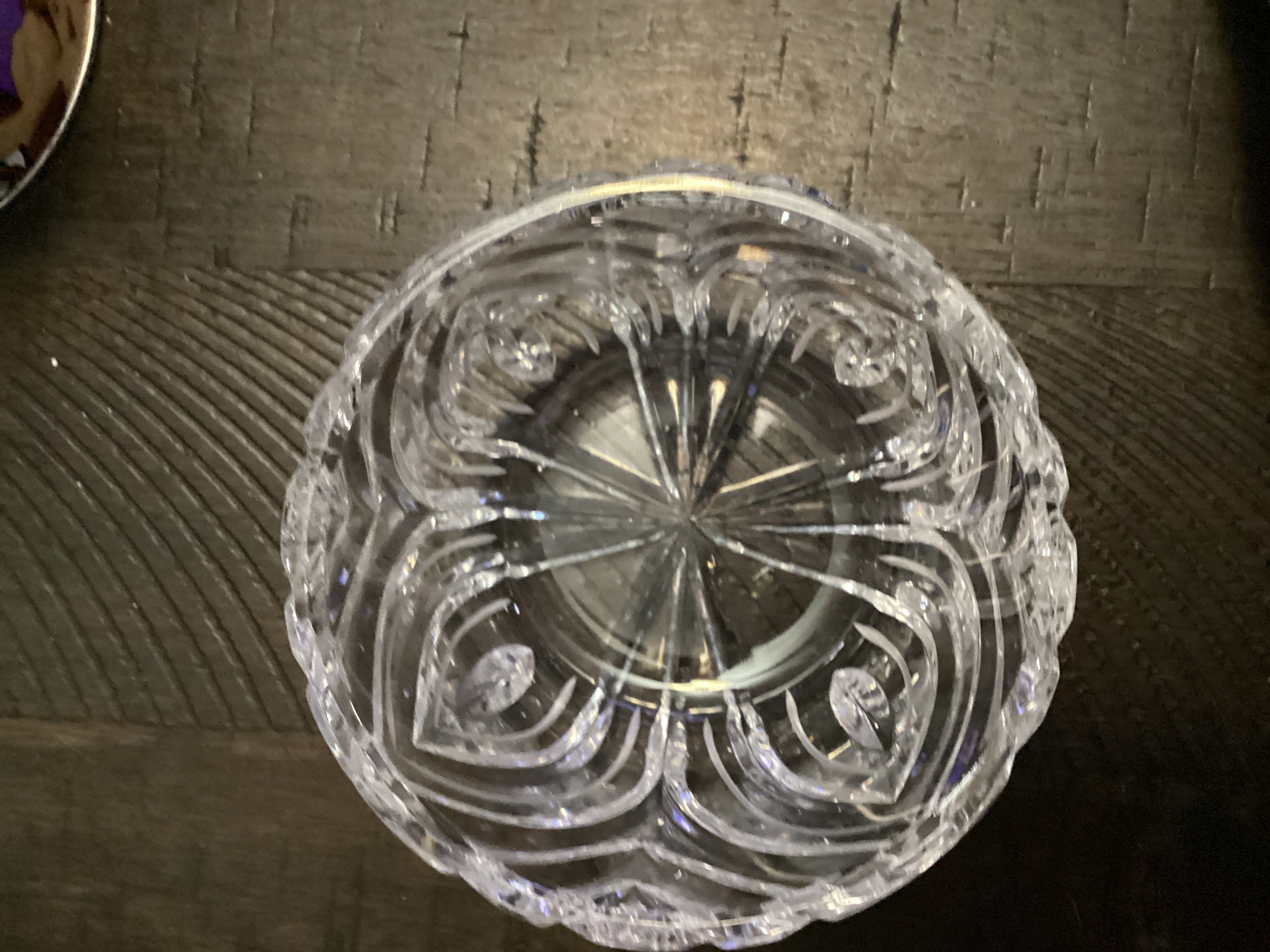 Small crystal bowl