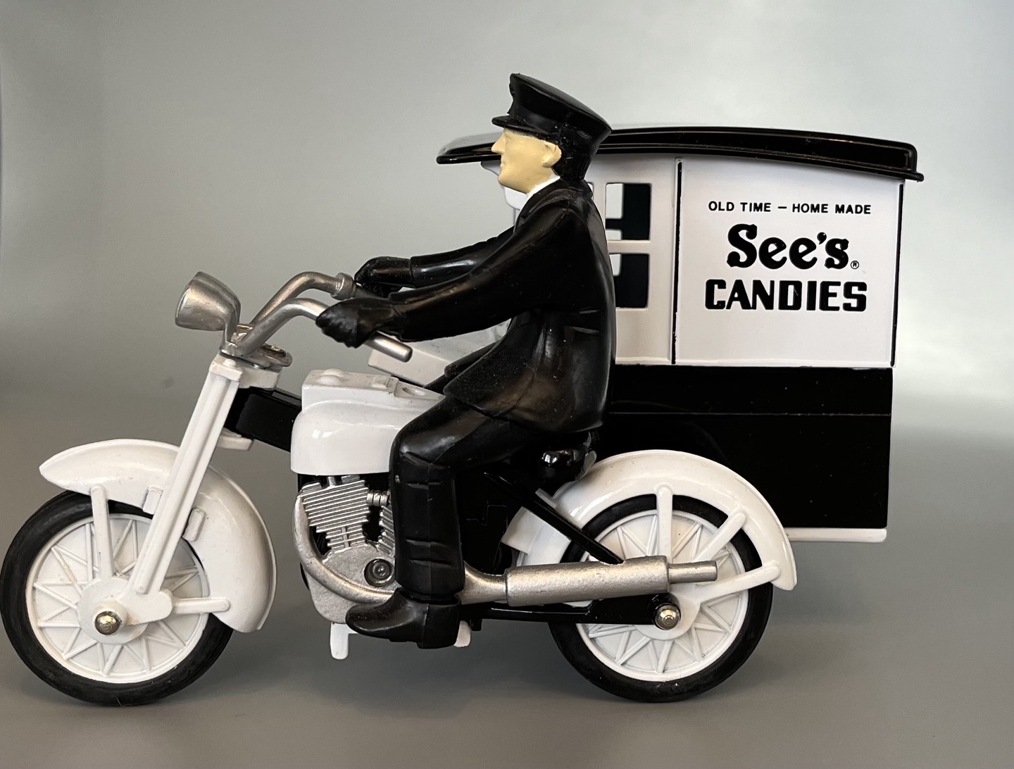 See’s Candy Motorcycle Delivery Truck With Sidecar