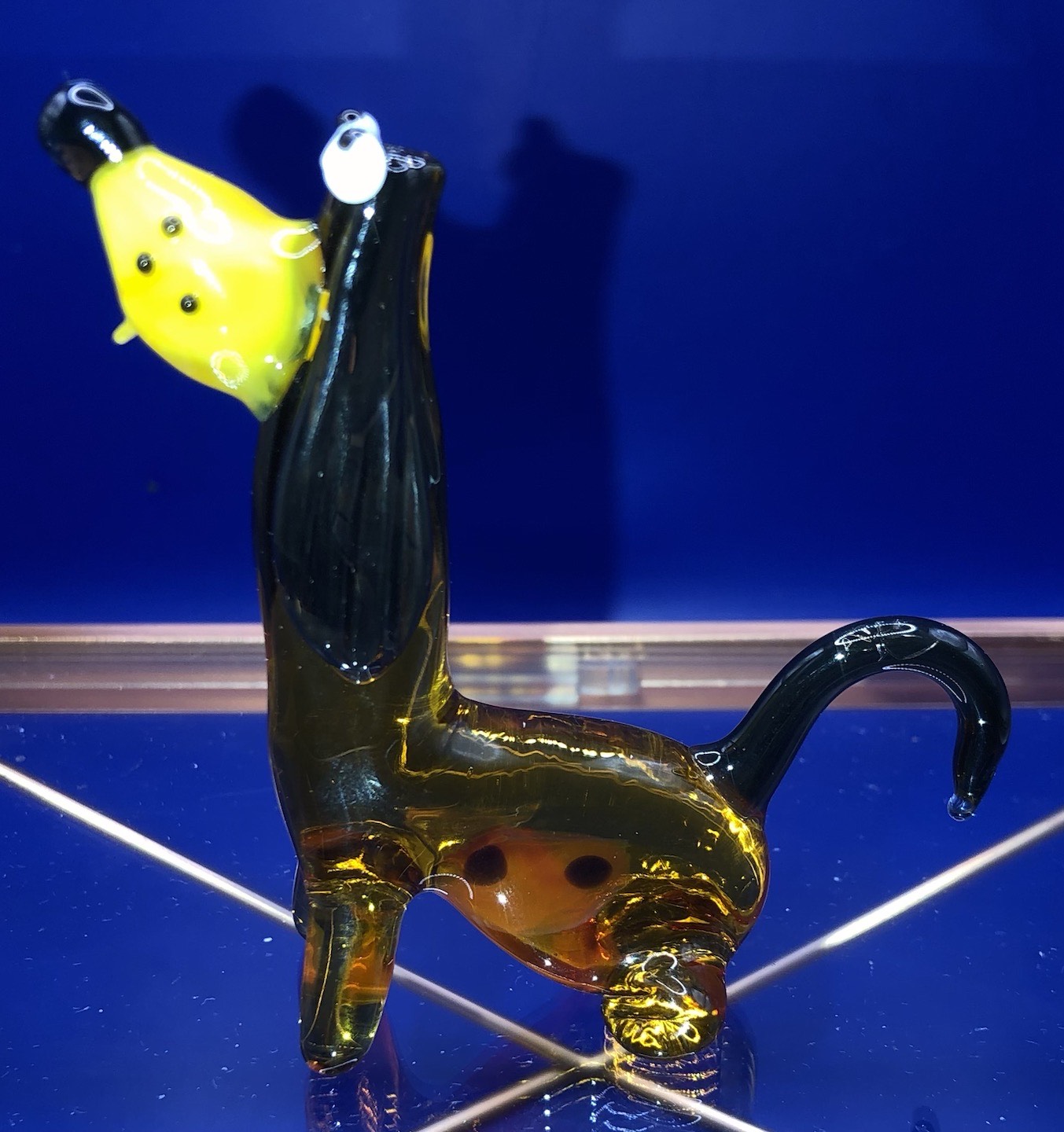Just In From Ukraine- Hand Blown Glass Hound Dog