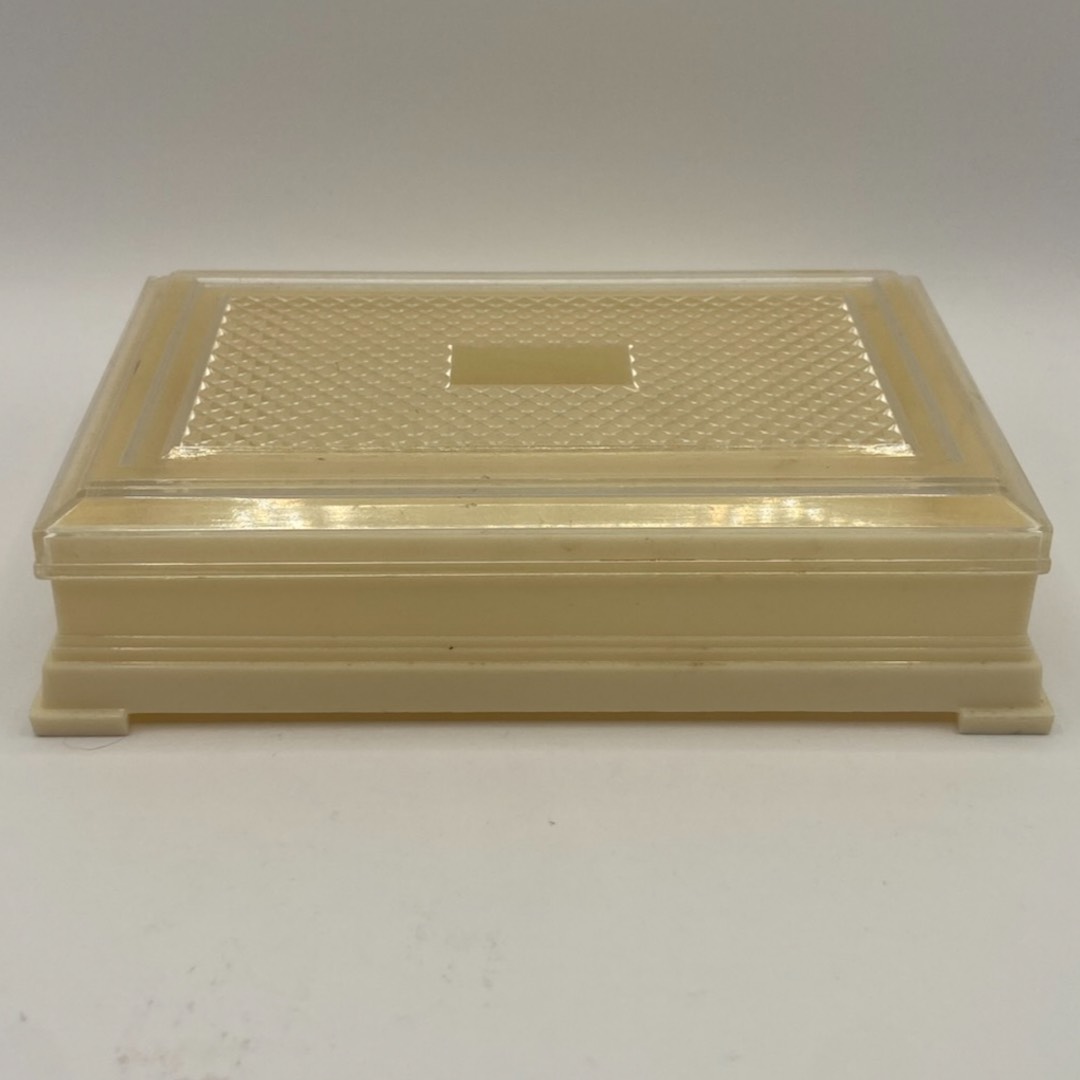 Vintage 1950’s Art Deco Fosta Products Plastic Trinket Or Jewelry Box ...