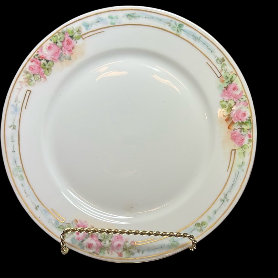 Vintage (3) Bawa & Dotter Limoges, France Porcelain Bread & Butter Dishes