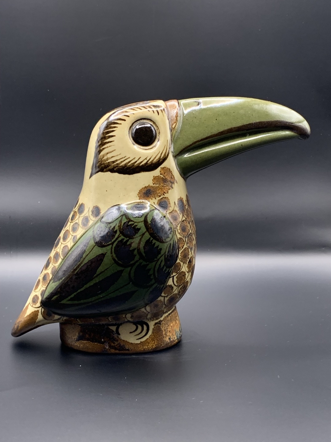 Gorgeous Signed Tonala Pottery Toucan
