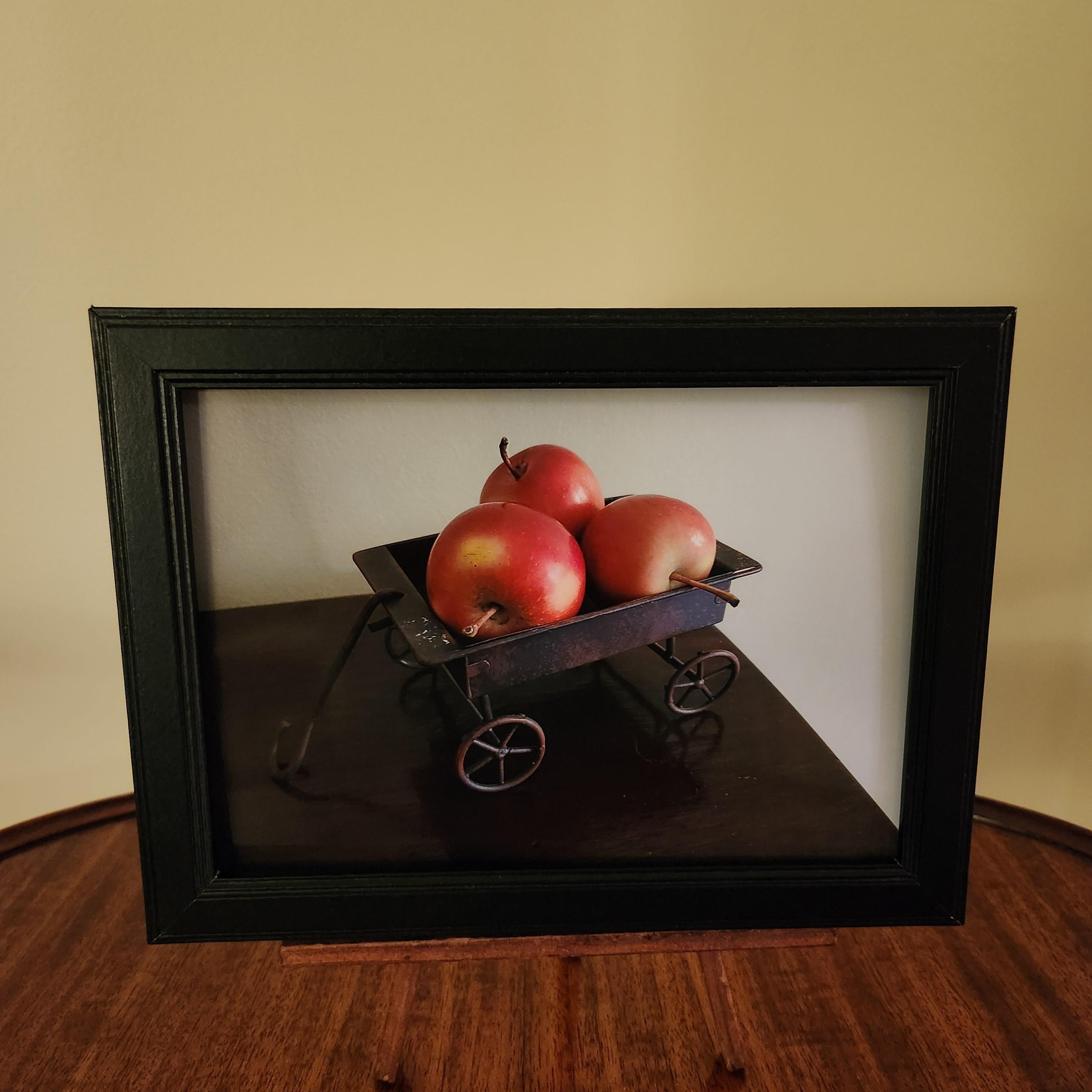 Photograph Of Tiny Apples In Small Wagon, 5x7, Free Shipping, Frame Not ...