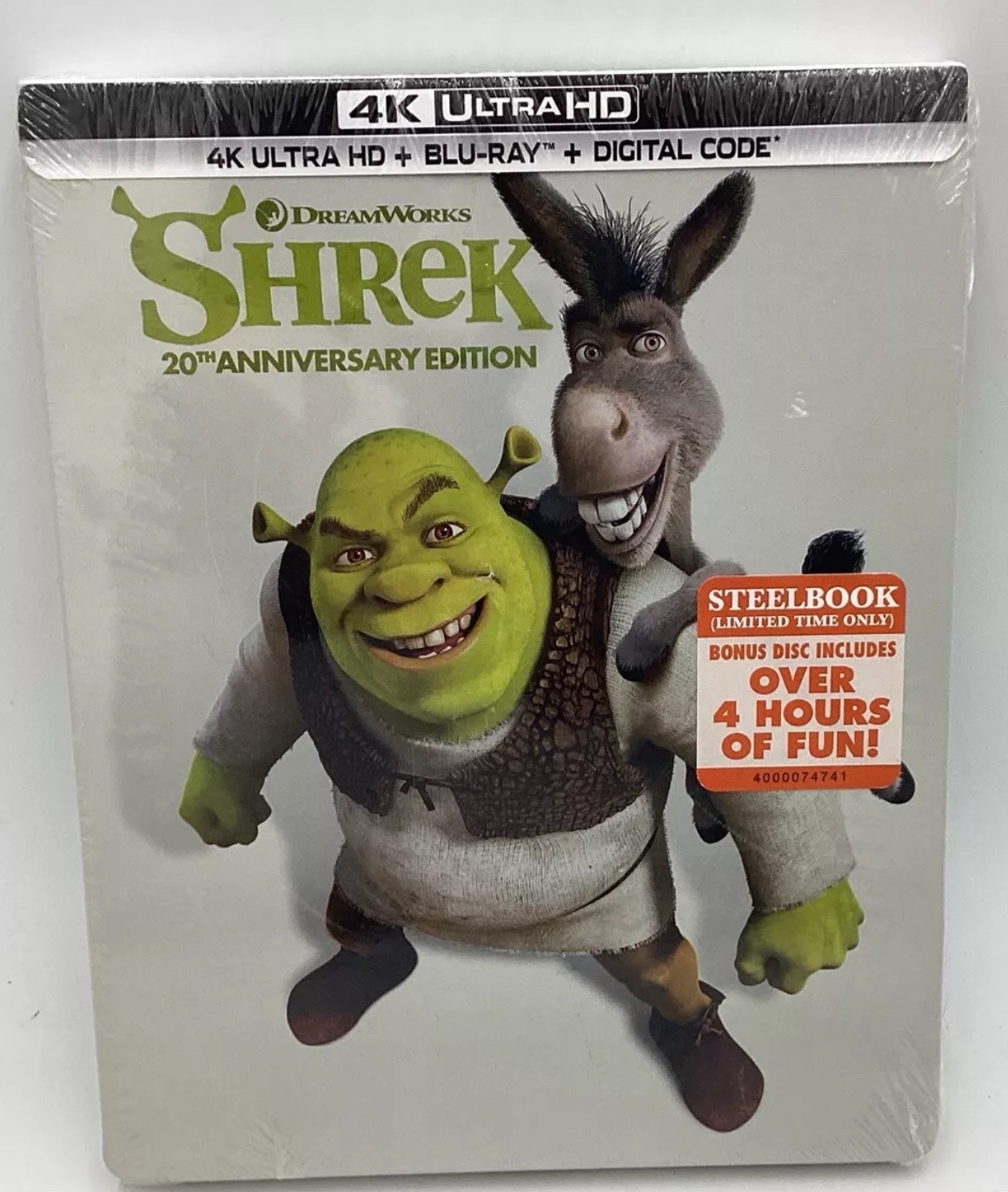 Shrek 4K Ultra HD & Blu Ray Steelbook 20th Anniversary Edition factory ...