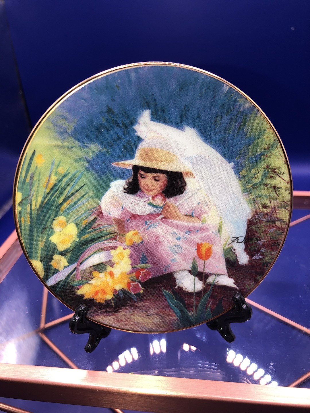 Americas Beloved Artist Donald Zolan Miniature Plate " Spring bouquet ...