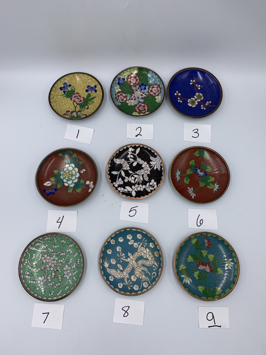 09. Buyers Choice- Early To Mid 20th Century Cloisonne Chinese Coasters