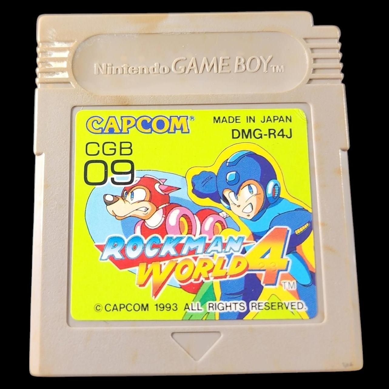Rockman World 4 Mega Man Capcom Japan Gameboy Game Nintendo Vintage NTSJ