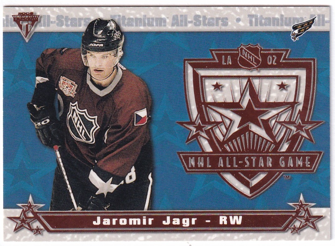 2001-02 Titanium All-Stars #20 Jaromir Jagr Washington Capitals Hockey Card