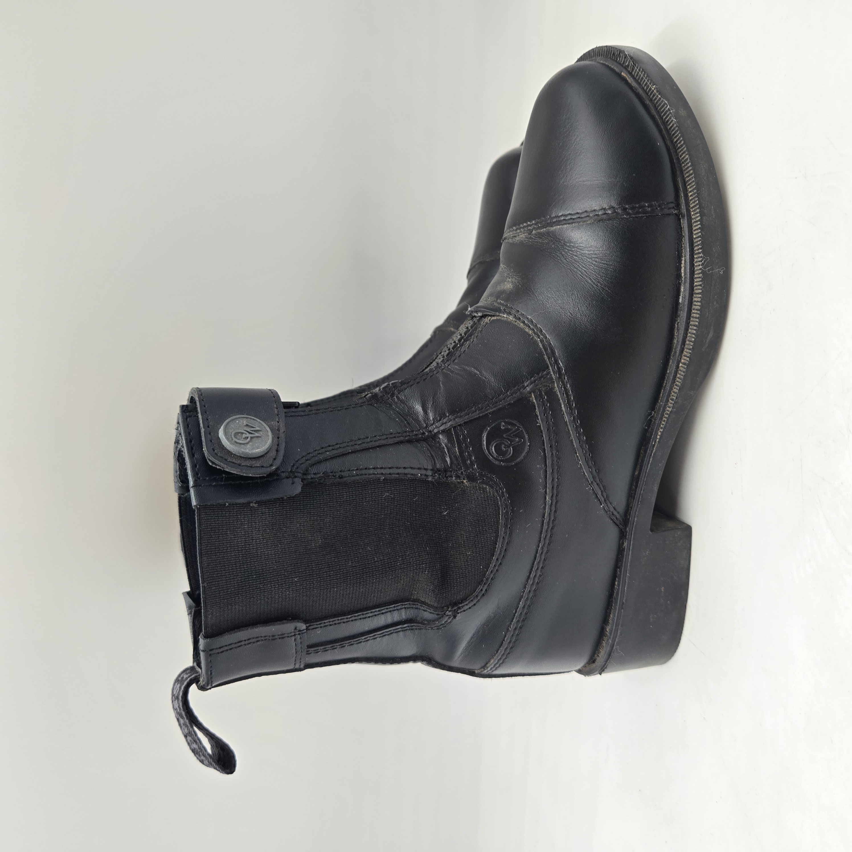 Cowboy Boots OLD WEST Children's Black Zipper Paddock Riding Boots Sz 3 D