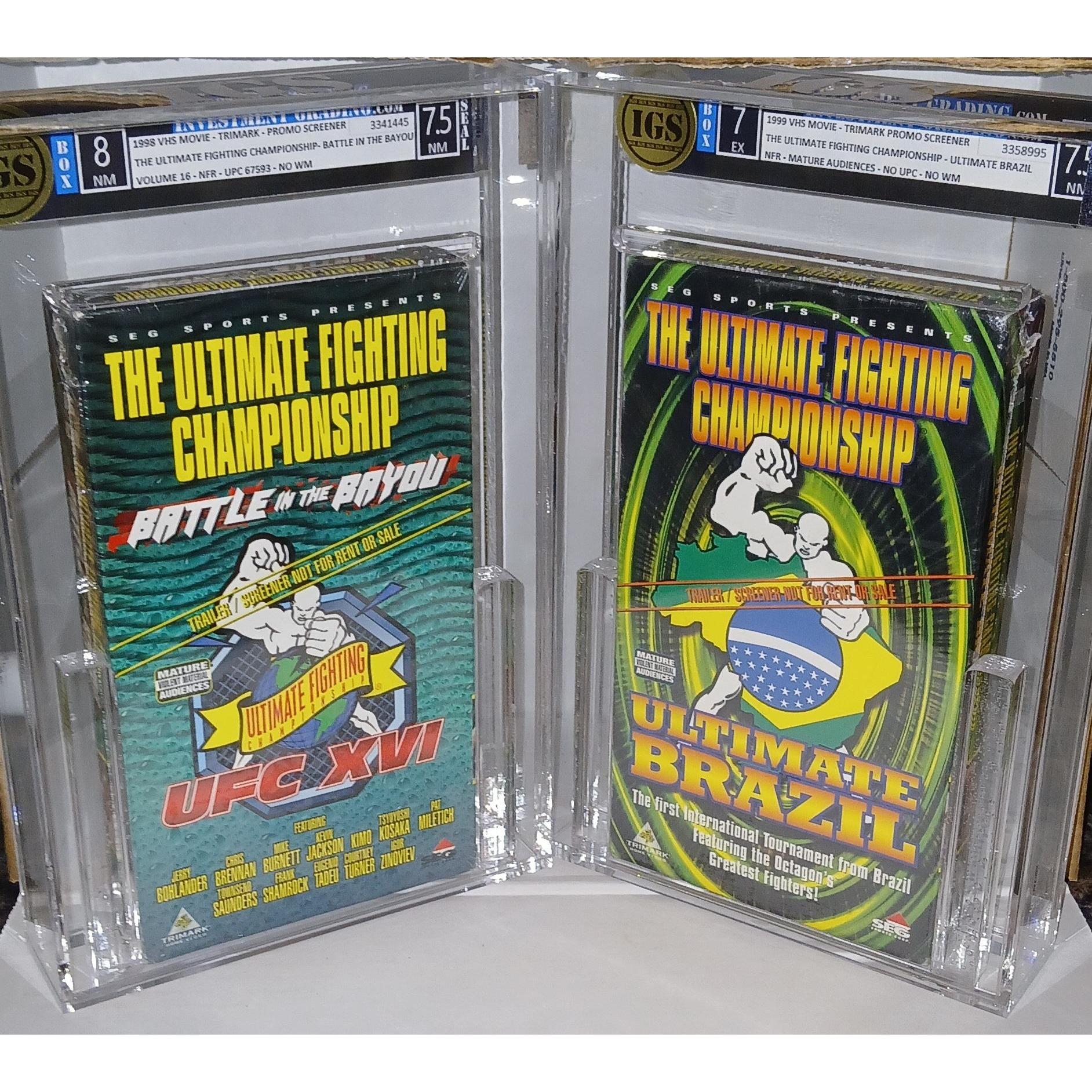 UFC Lot Of 2 Graded VHS