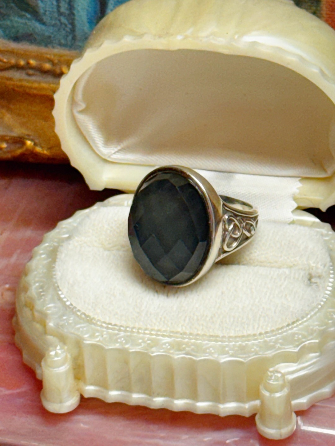 Whitney Kelly Sterling Silver Smoky Quartz Ring Sz 7.5