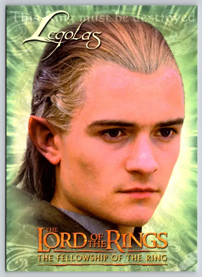 Postcard Legolas Lord of the Rings Fellowship of the Ring Middle Earth ...