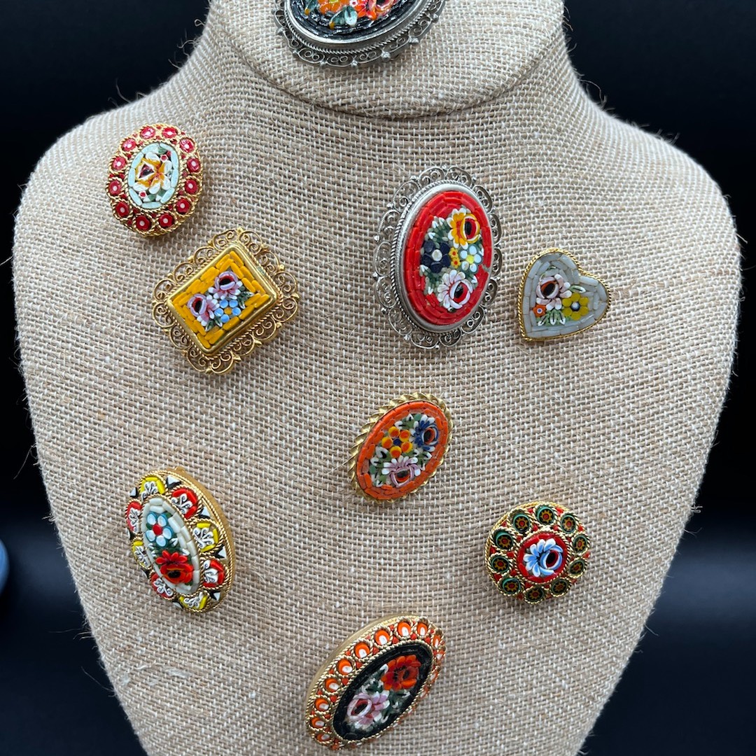 #10 - Winner’s Choice: One Italian Micro Mosaic Brooch
