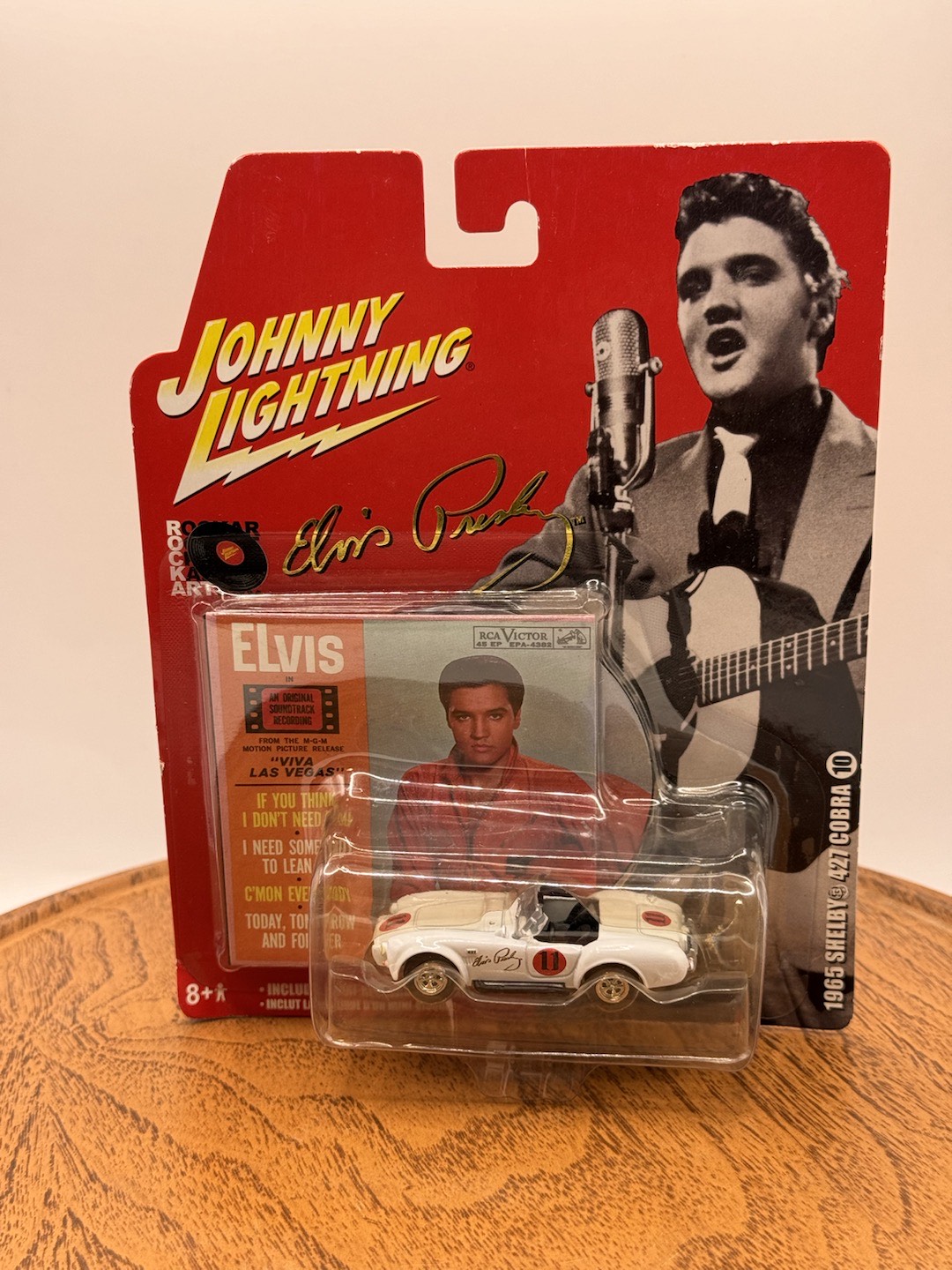 Johnny Lightning ELVIS PRESLEY 1956 Shelby 427 Cobra & Mini Replica Record