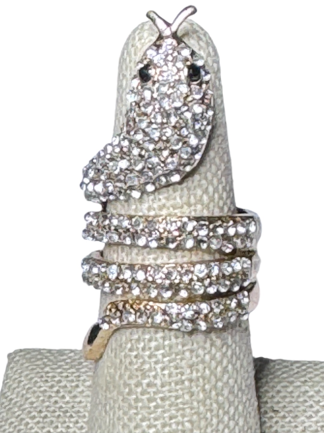 Rhinestone Snake Ring