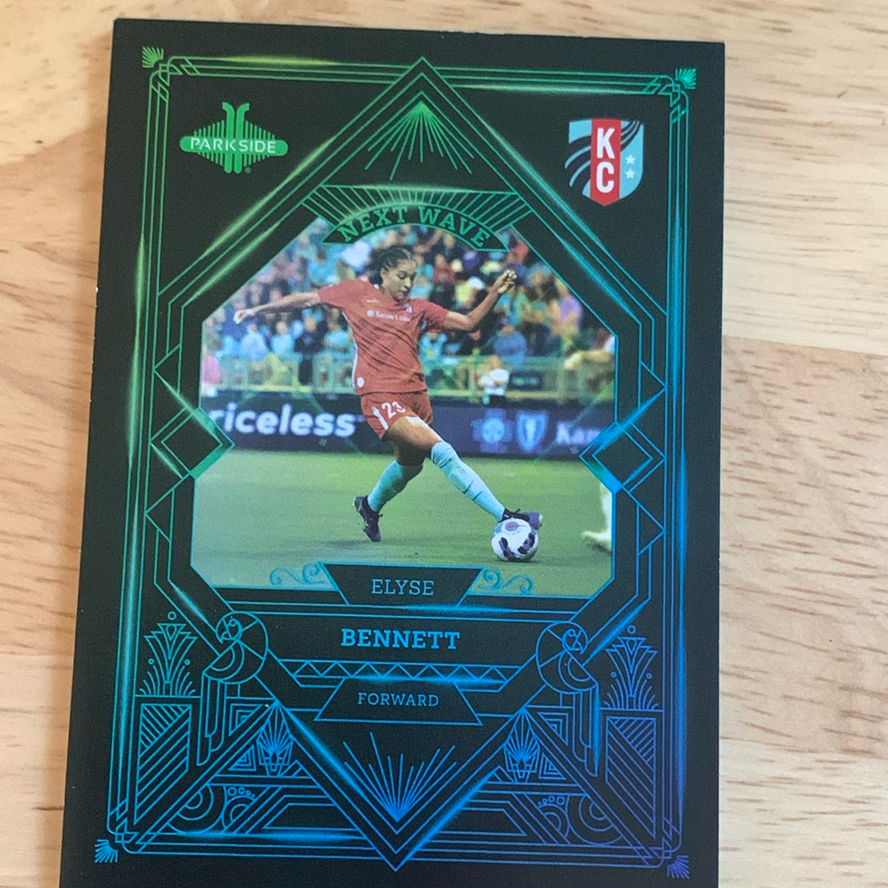 2022 Parkside Next Wave Soccer Card#23 Elyse Bennett, Card No 18 ...