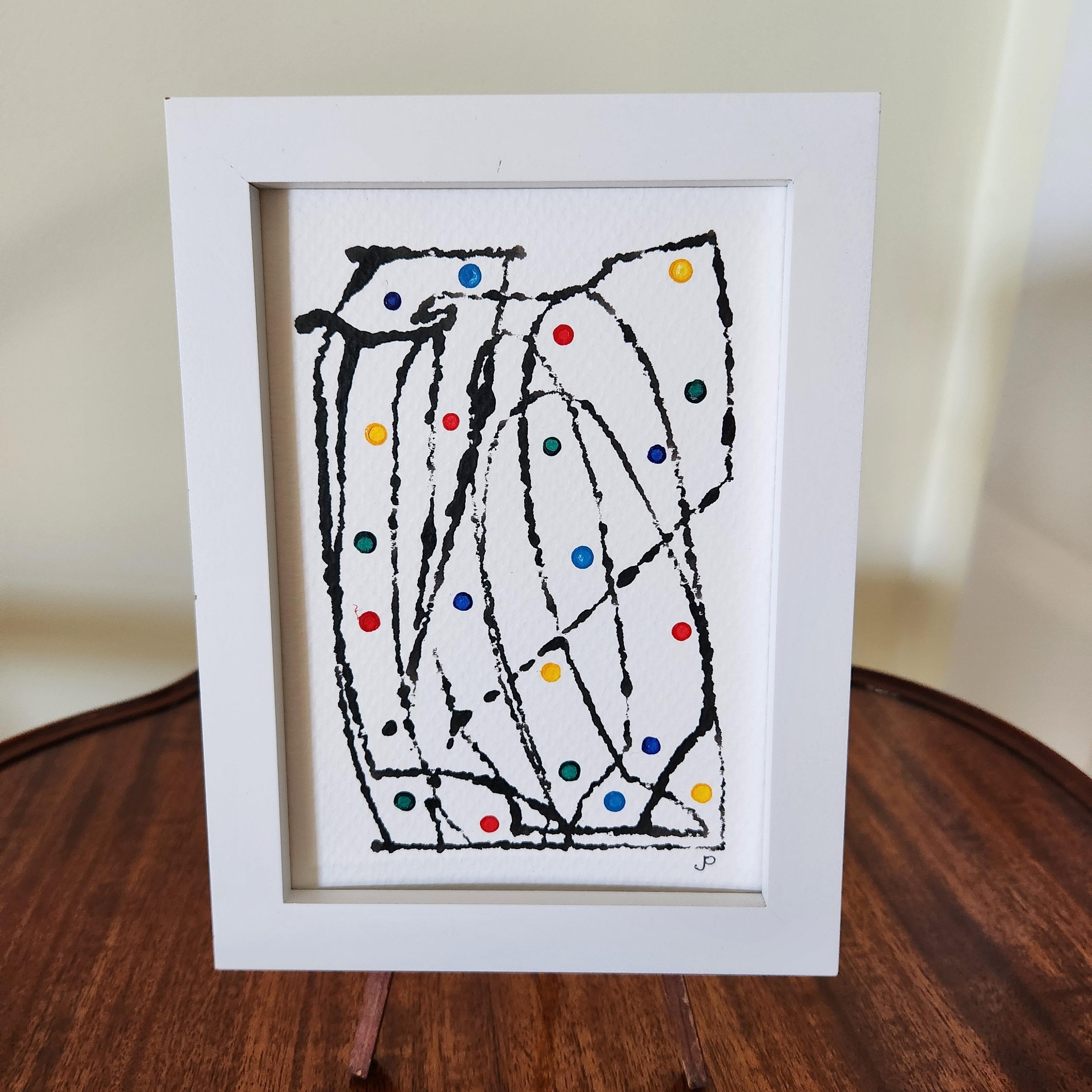 Acrylic Marble Art On Watercolor Paper, Original, Colorful, 5x7, Signed ...