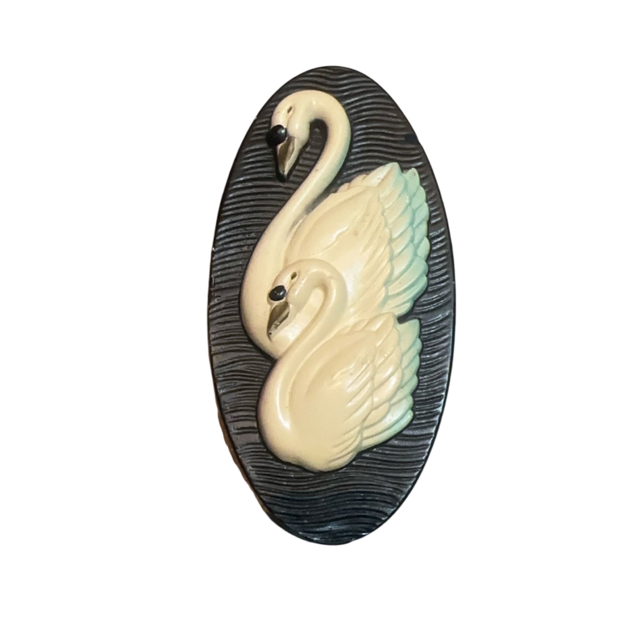 Miller Studio Chalkware Swan Wall Art Chip On Back
