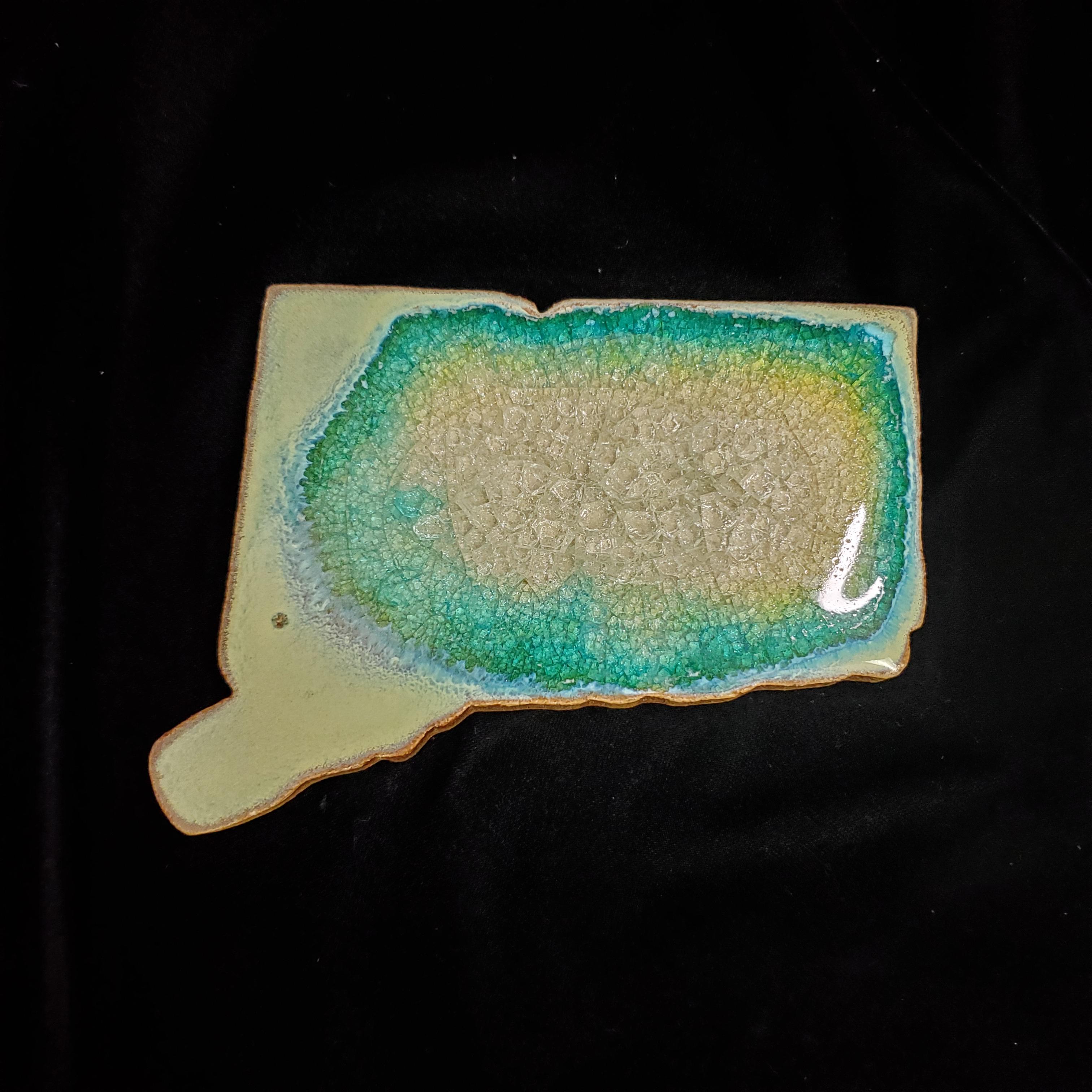 Dock 6 Pottery Connecticut "Geode" Coaster
