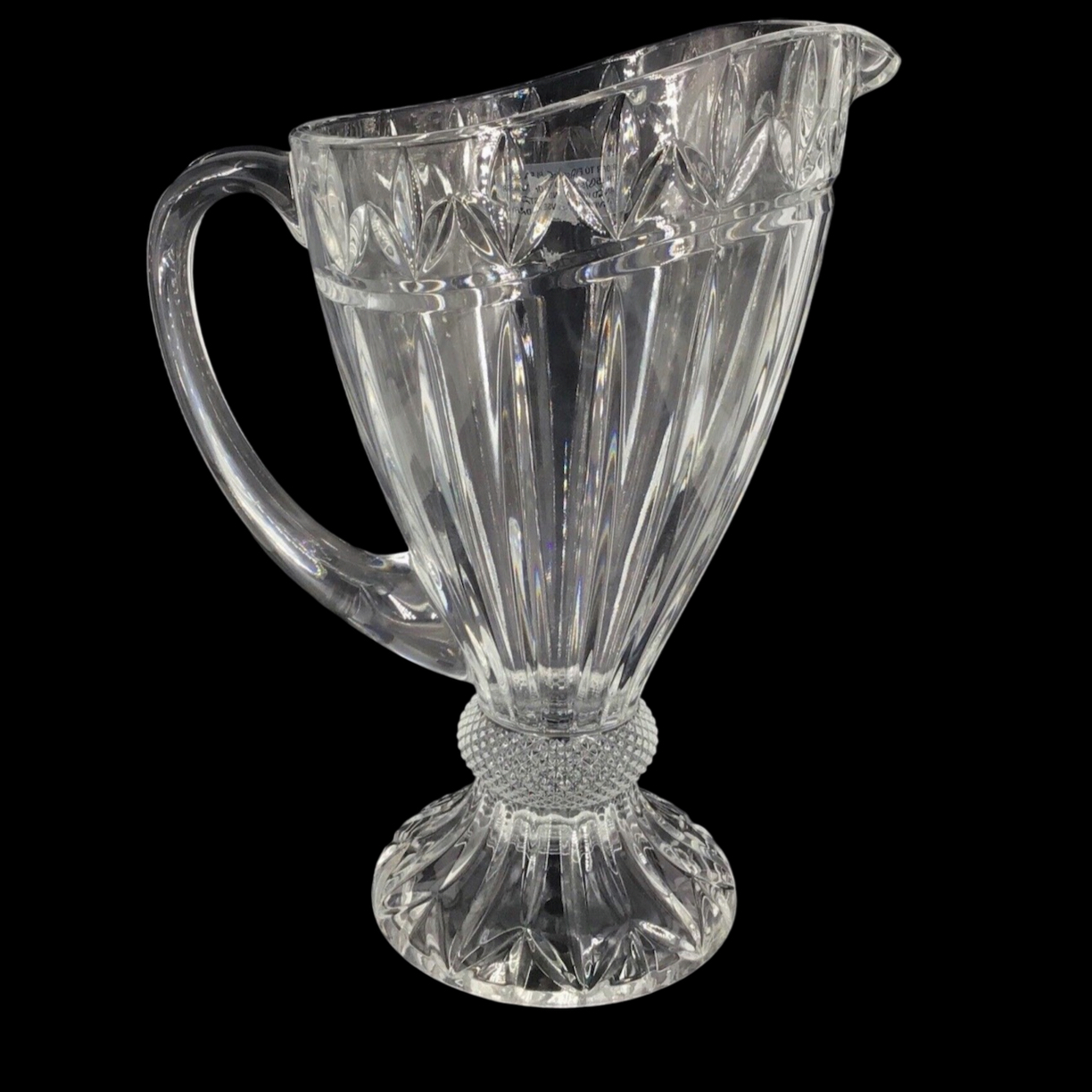 Godinger Olympia 42 Oz Clear Blown Glass Pitcher