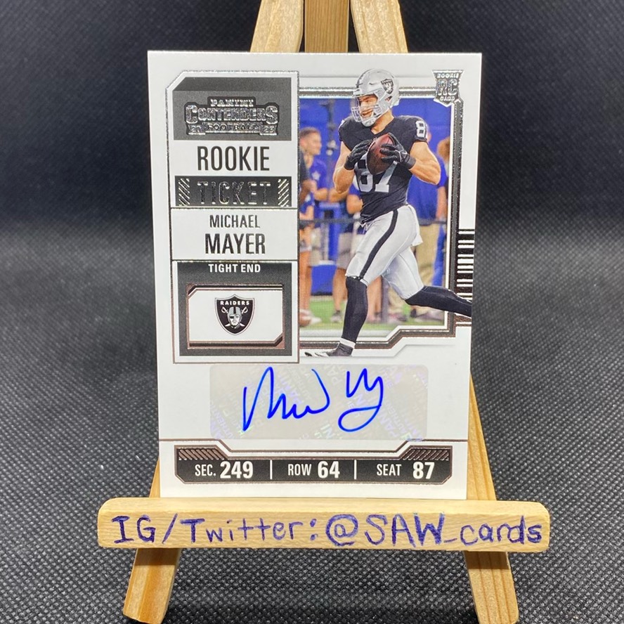 Michael Mayer 2023 Panini Contenders Rookie Ticket Las Vegas Raiders