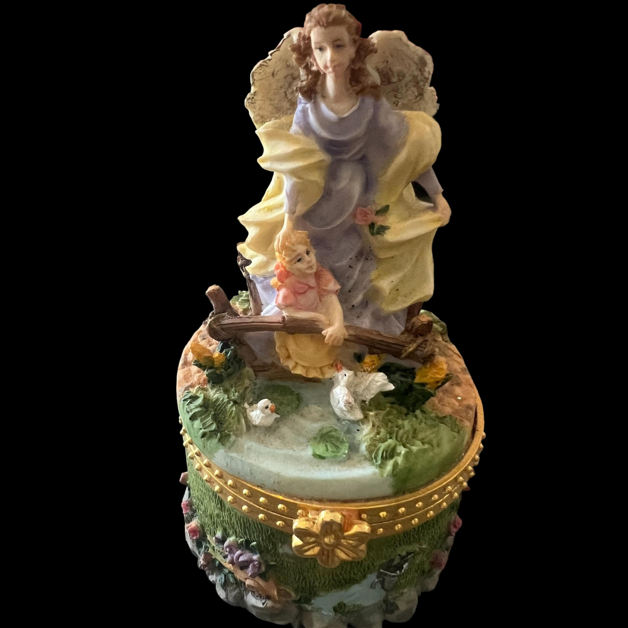 Winged Angel Trinket Hinged Box