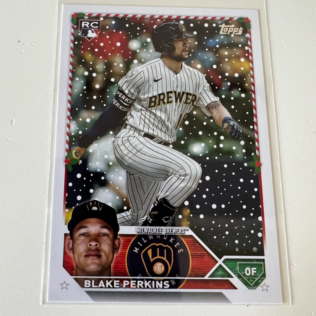 Blake Perkins RC Holiday Milwaukee Brewers