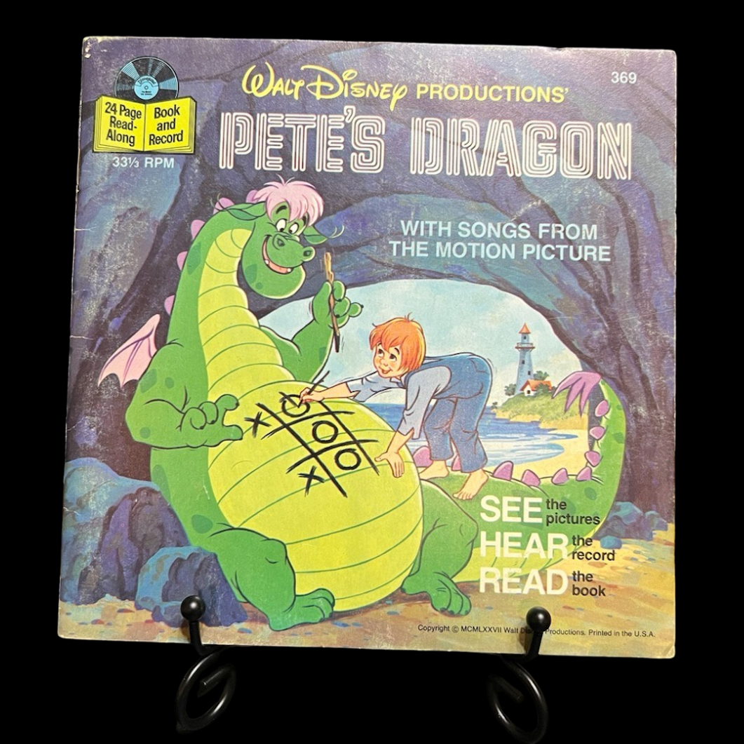 Walt Disney Pete's Dragon 24pg Read Along Book & 33 1/3 Vinyl Record ...