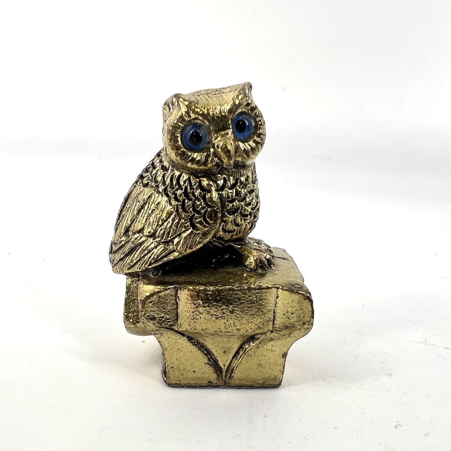 Metal Owl Heavy Figurine Paperweight