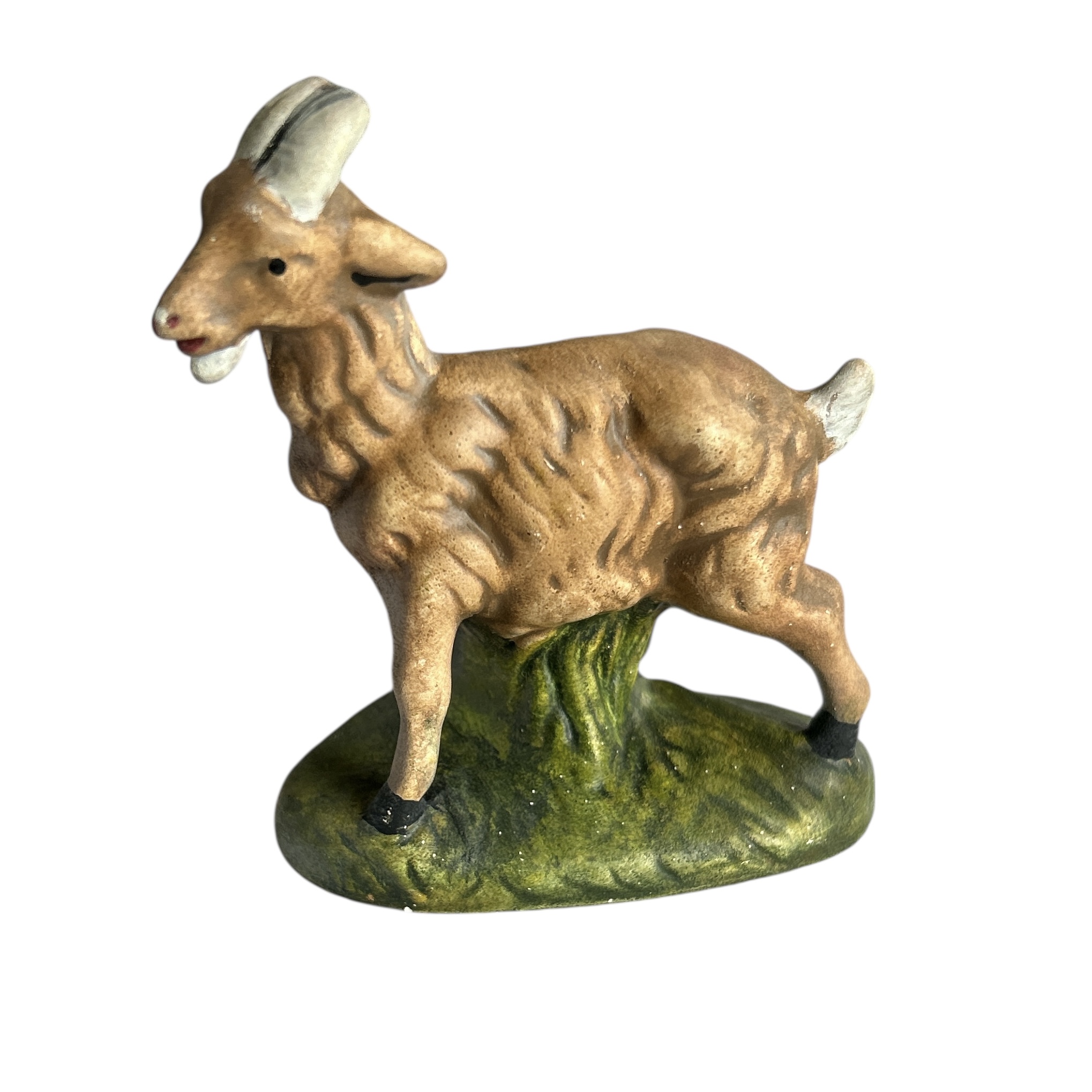Signed Atlantic Mold Nativity Billy Goat Figurine