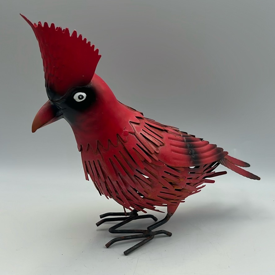04 Metal Art Cardinal Figure 9”