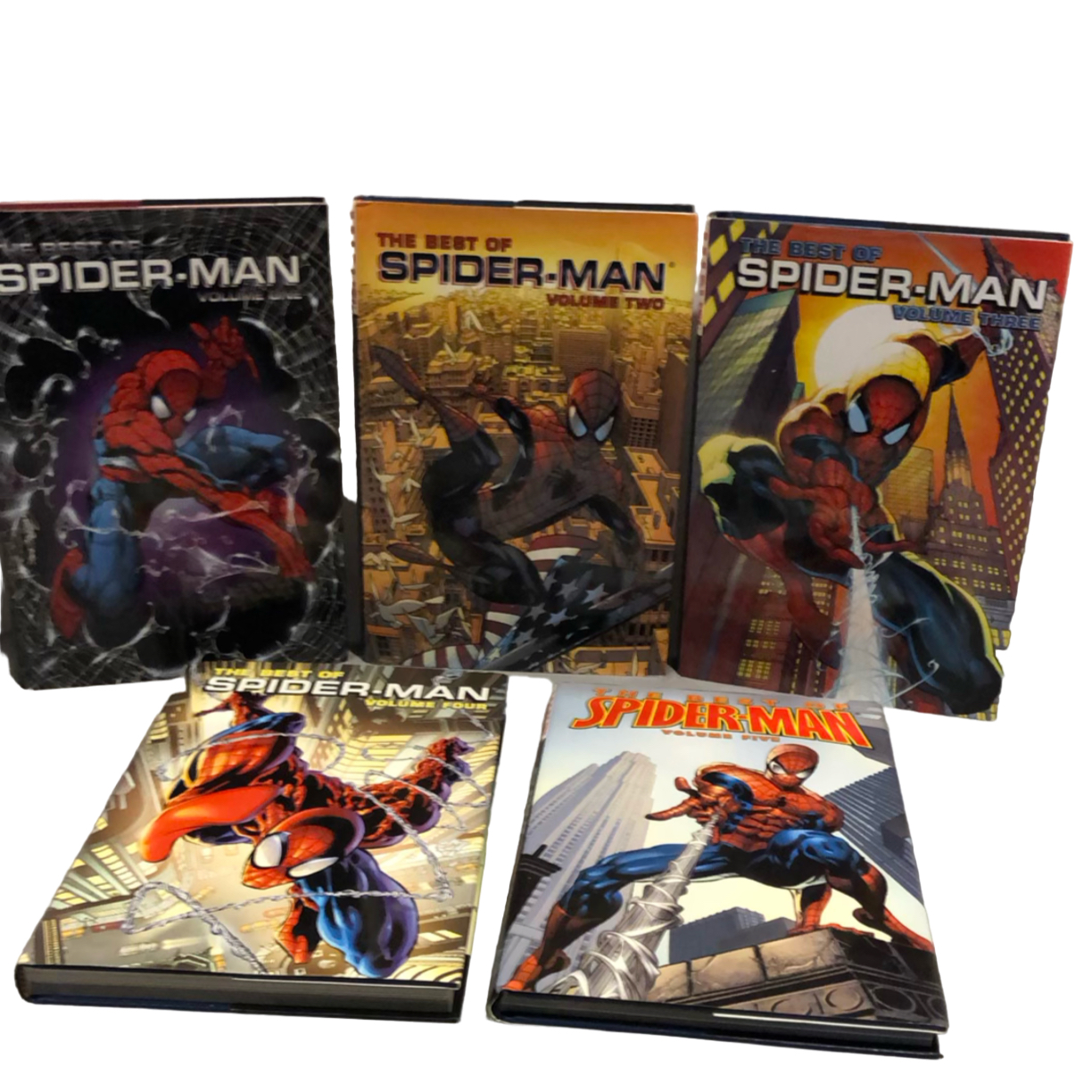 Marvel The Best of Spider-Man Vol 1-5 Hard Cover w/Dust Jackets 2003-2005