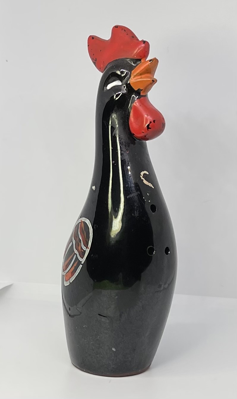 Vintage Red ware Chicken Shaker