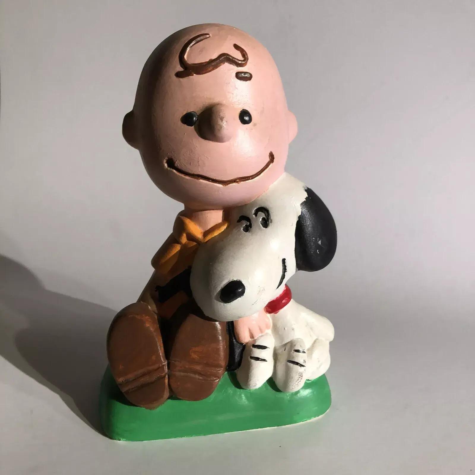 Peanuts Charlie Brown Snoopy Ceramic Hobbiest Hand Painted USF figurine ...