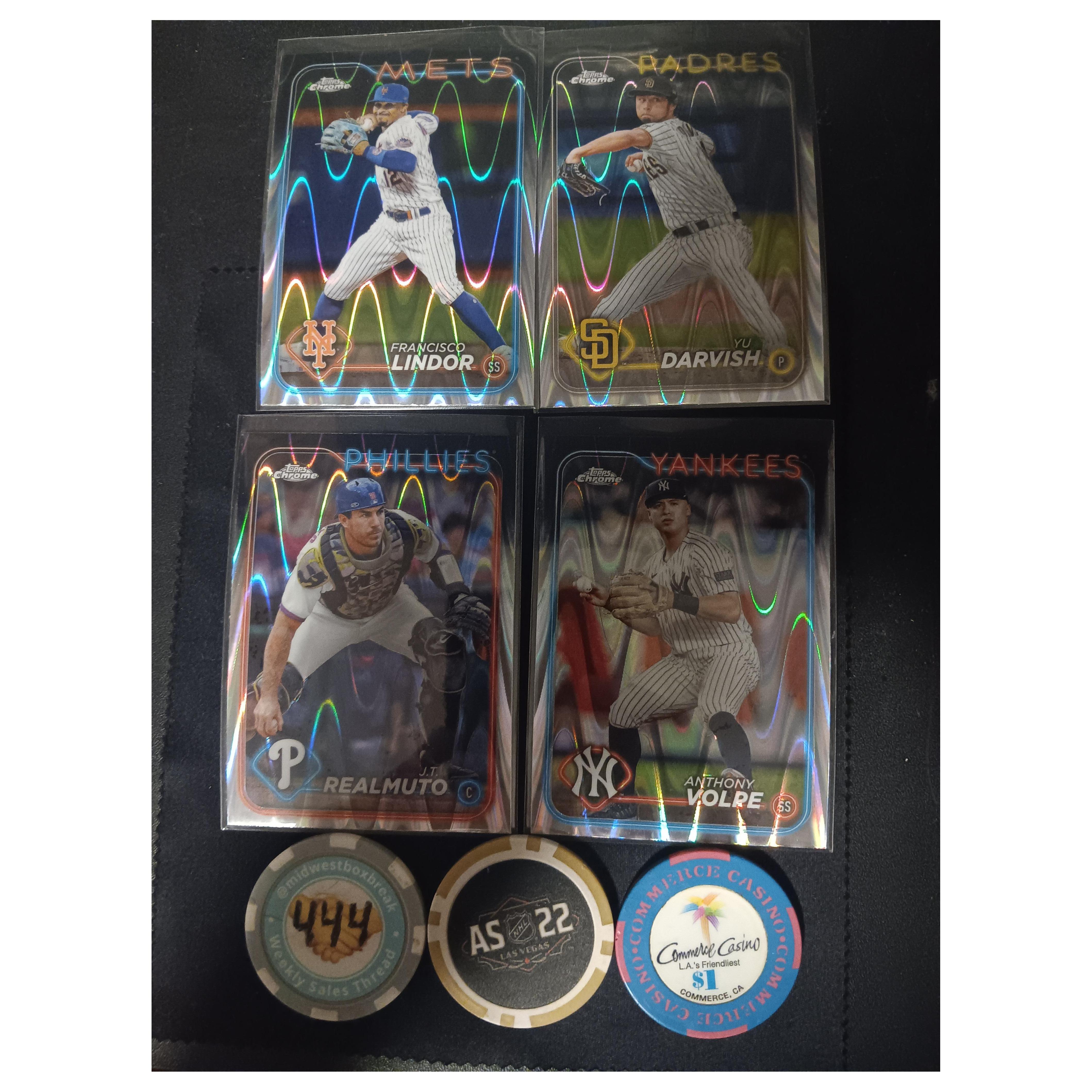 2024 Topps Chrome Raywave refractor lot