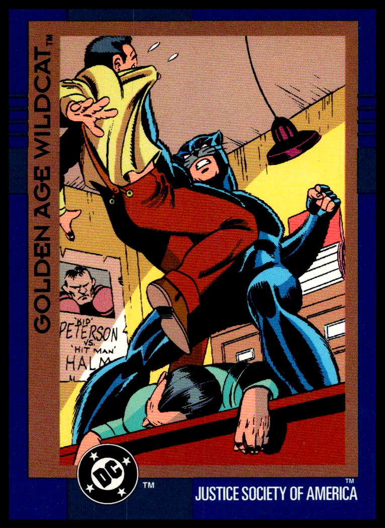 1993 SkyBox DC Cosmic Teams #58 Golden Age Wildcat