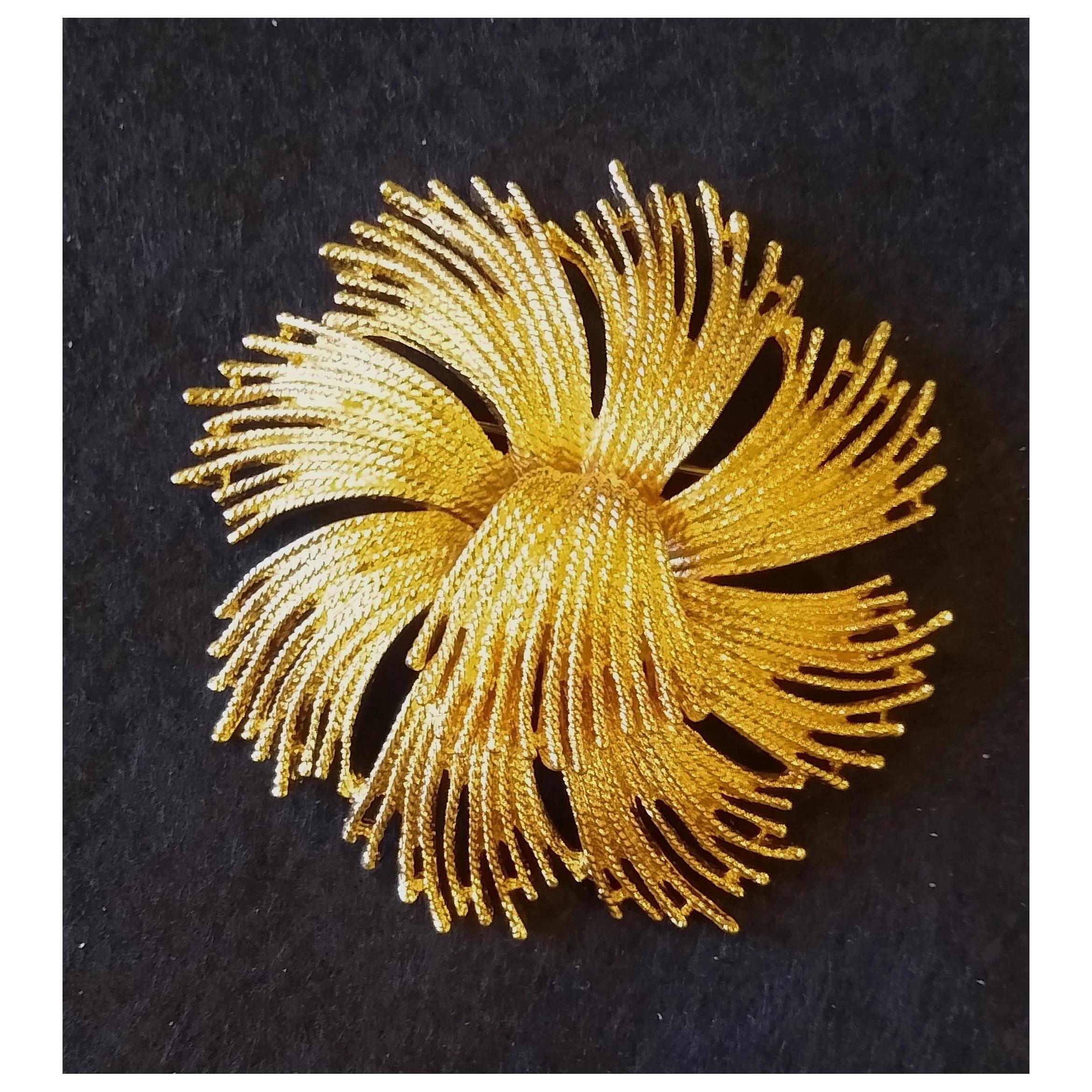 Vintage MONET Cordelia Flower Brooch As Seen On "Mad Men"