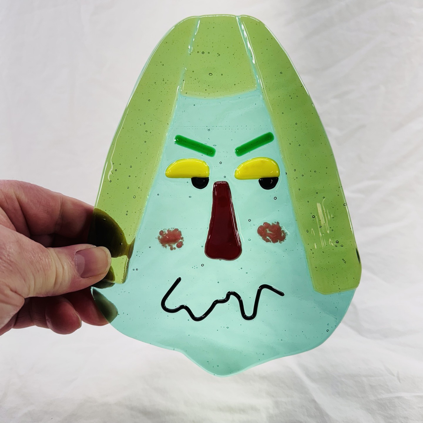 Fused Glass Face