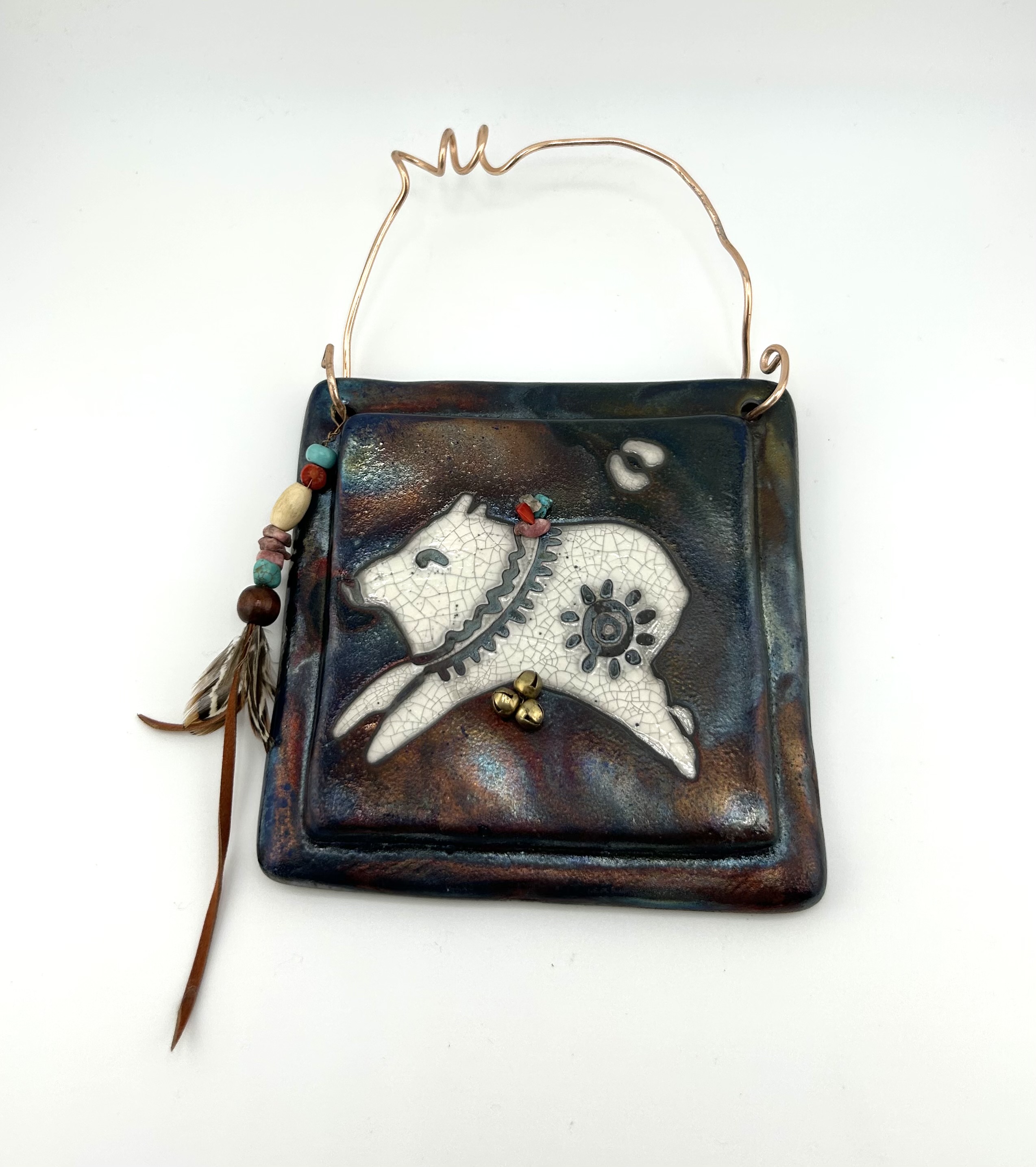 Raku Pottery Decorative Wall Hanging Titled When Pigs Fly Signed Robson ...
