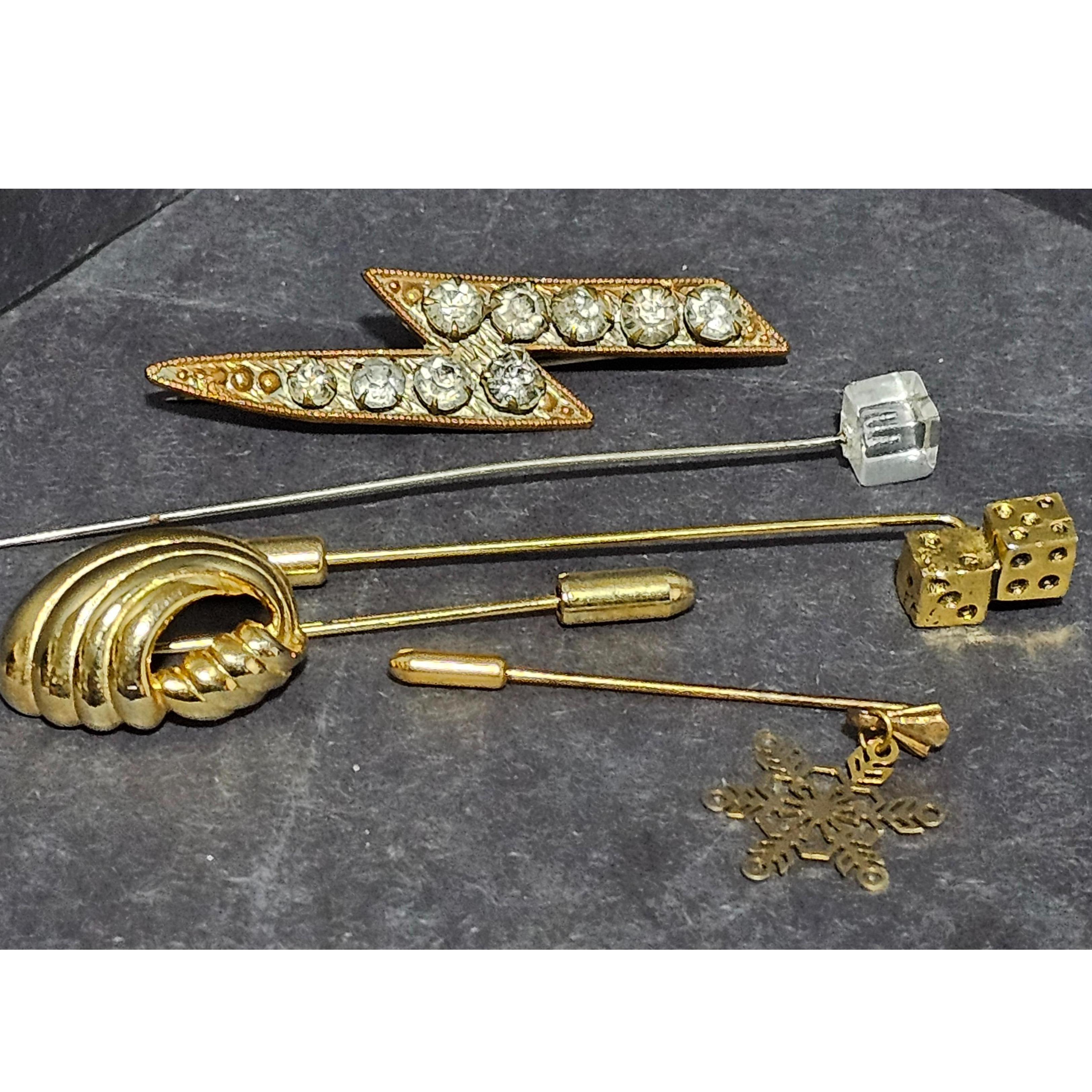 5 Vintage Tie Pin Resellers Lot!!!