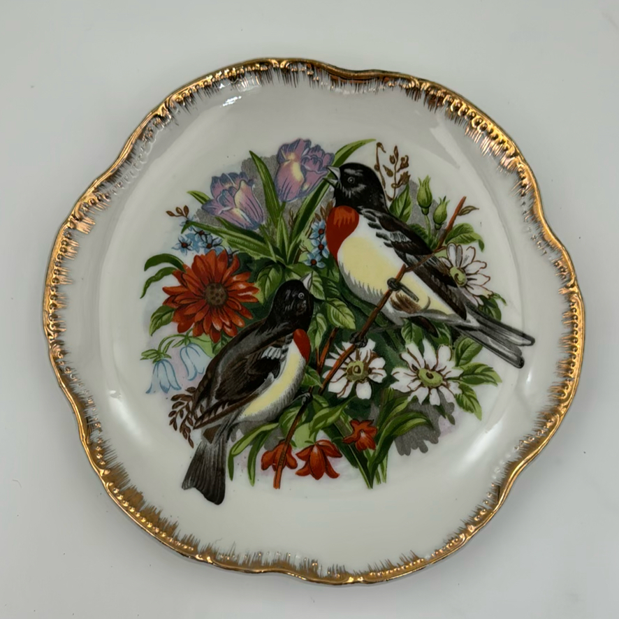 Vintage Red Birds SRDCO Plate