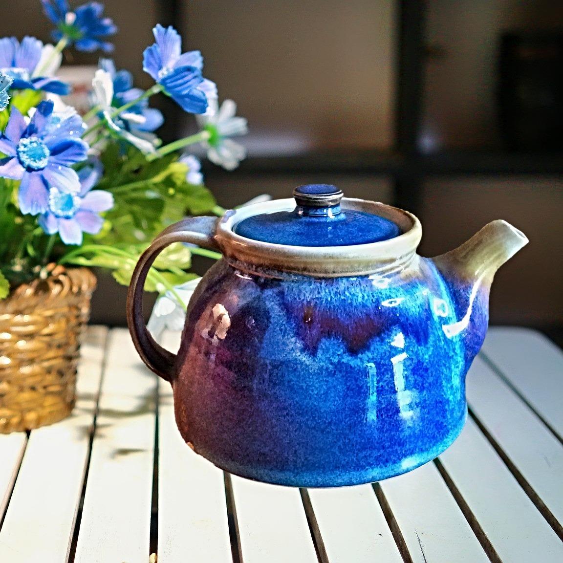 Earthy Clay Teapot, Artisan Pottery Teapot, Handcrafted Ceramic Tea ...