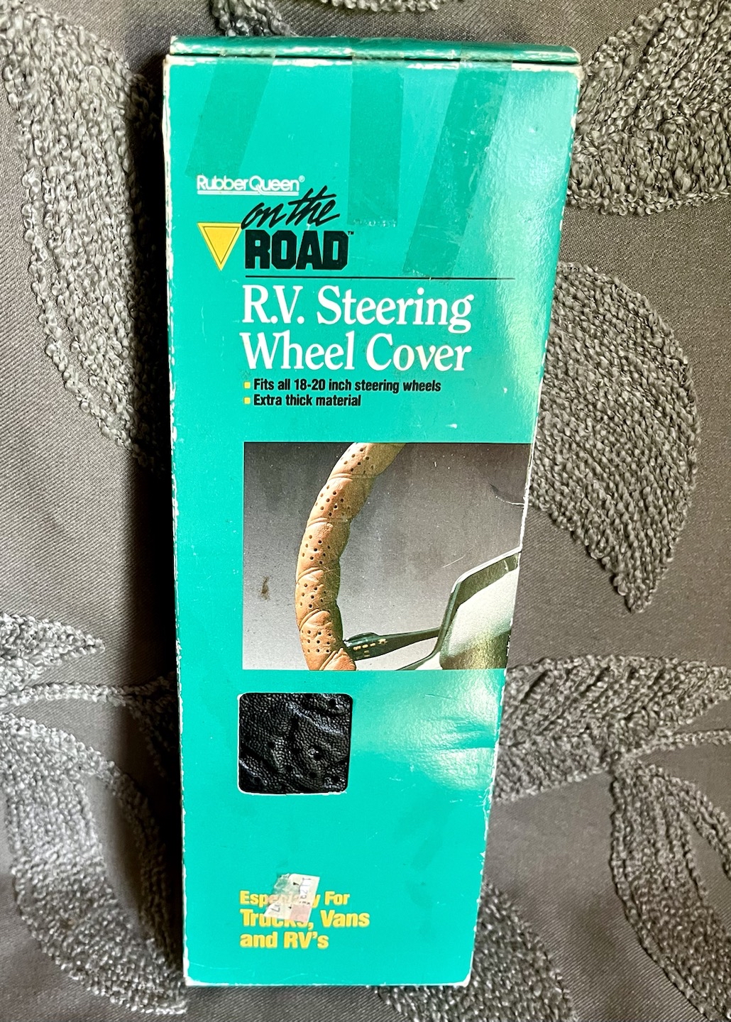Rubber Queen On the Road RV Steering Wheel Black Cover Extra Thick ...