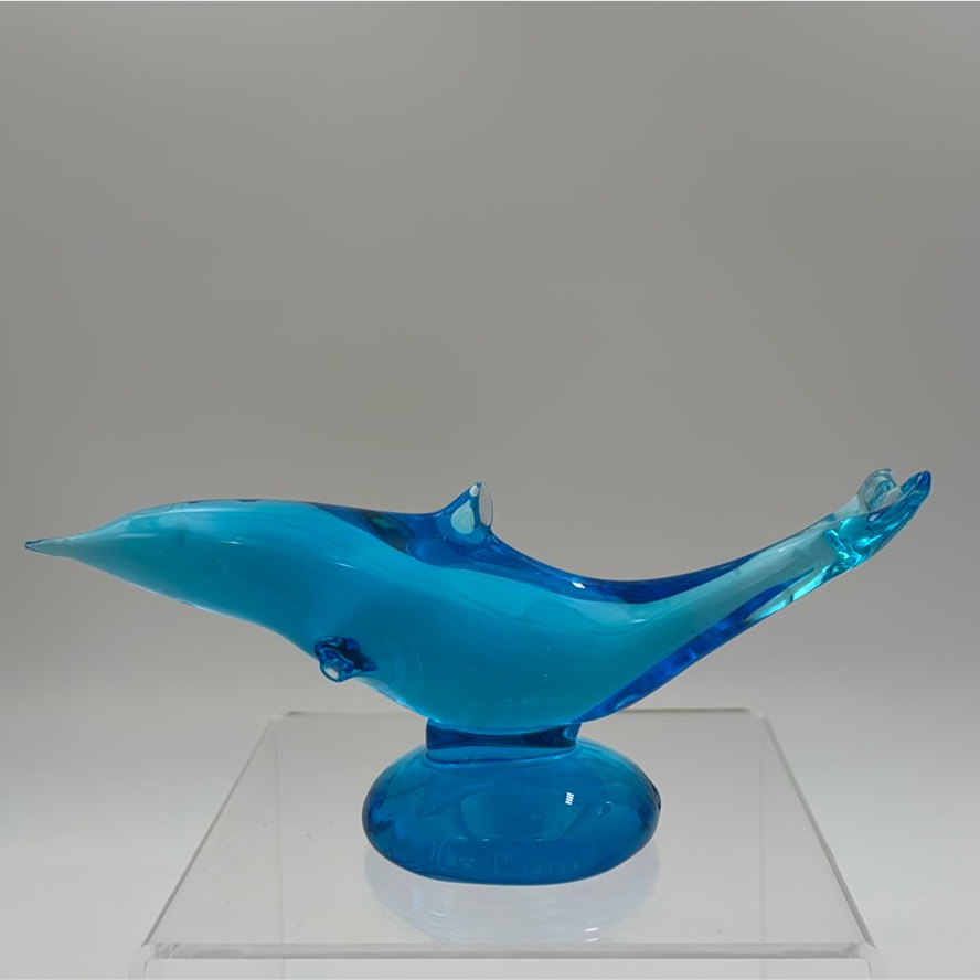 Ron Ray blue dolphin 1992 signed