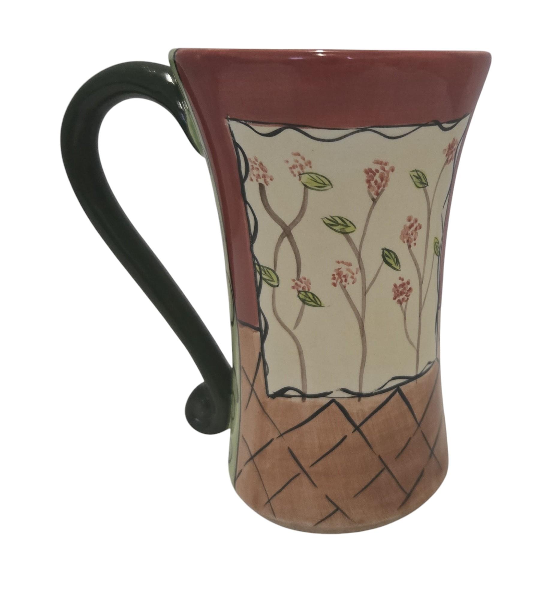 Elizabeth Munro's Montage Flower Design Ceramic Cup Mug