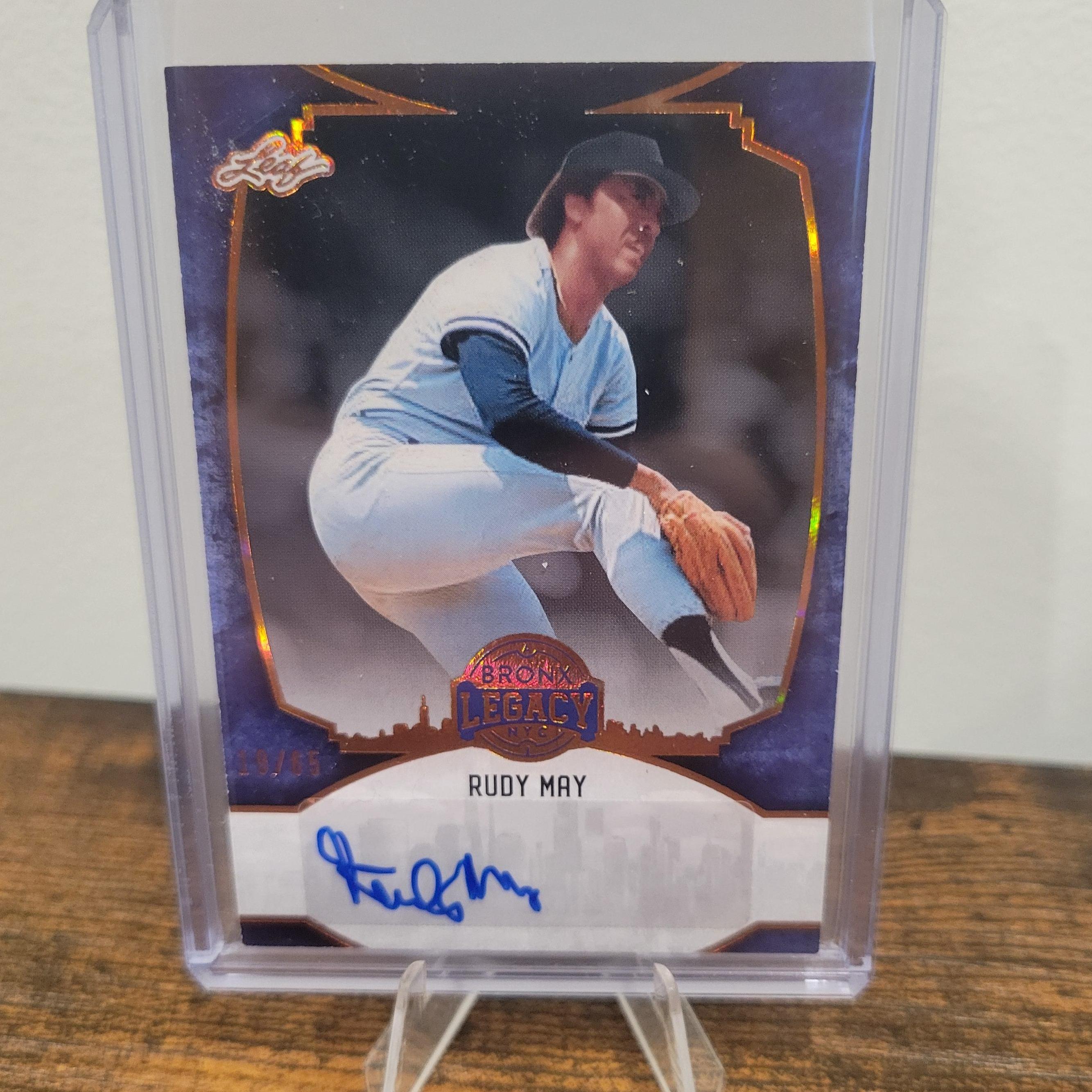 Rudy May Bronx Legends Auto /65