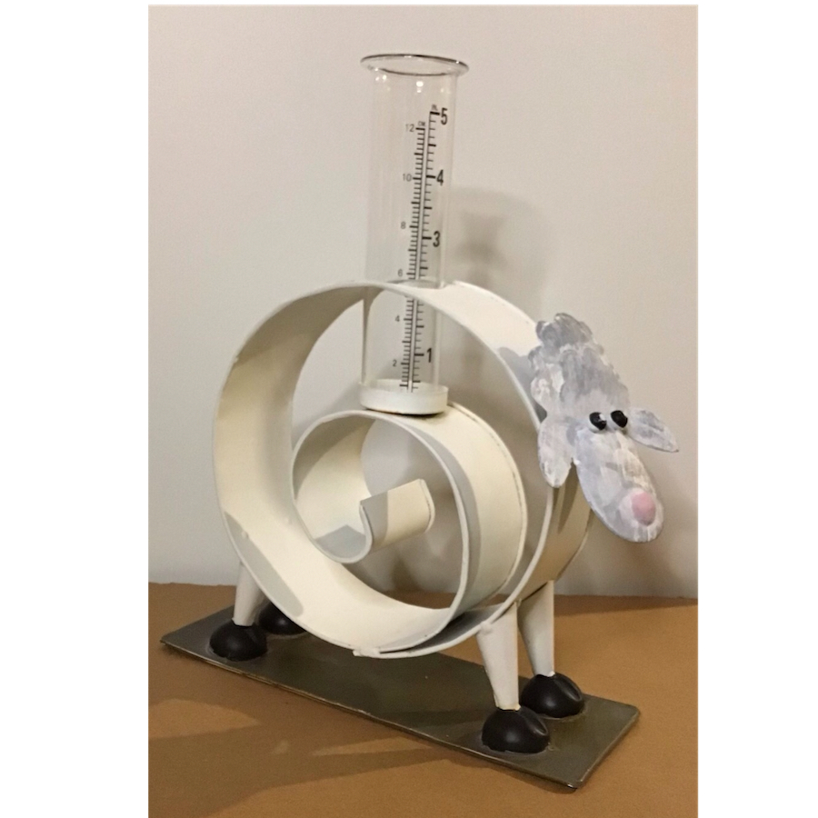 Metal Spiral Lamb Rain Guage