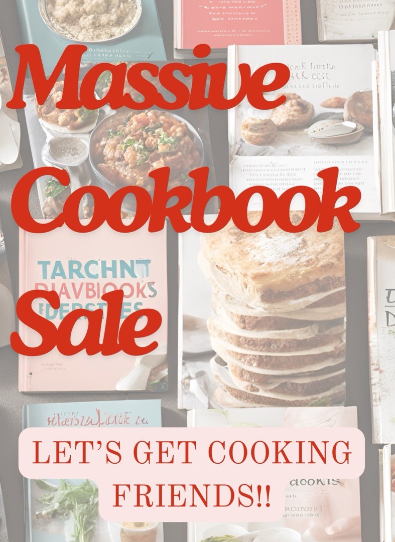 Massive Cookbook Sale